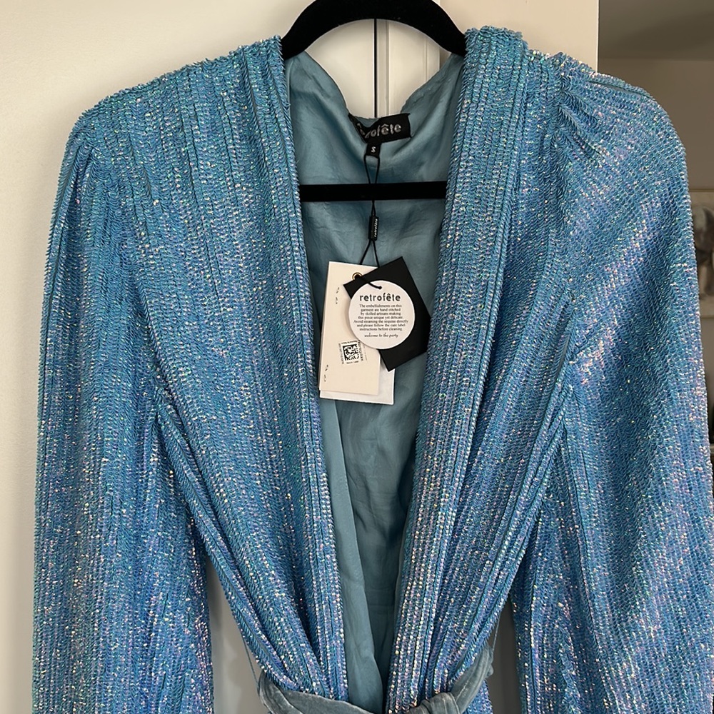 Retrofete Gabrielle Sequin Robe - Gem